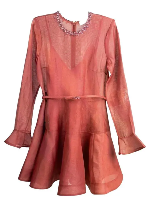 Zimmermann Alchemy Crystal-trimmed Dress - Red