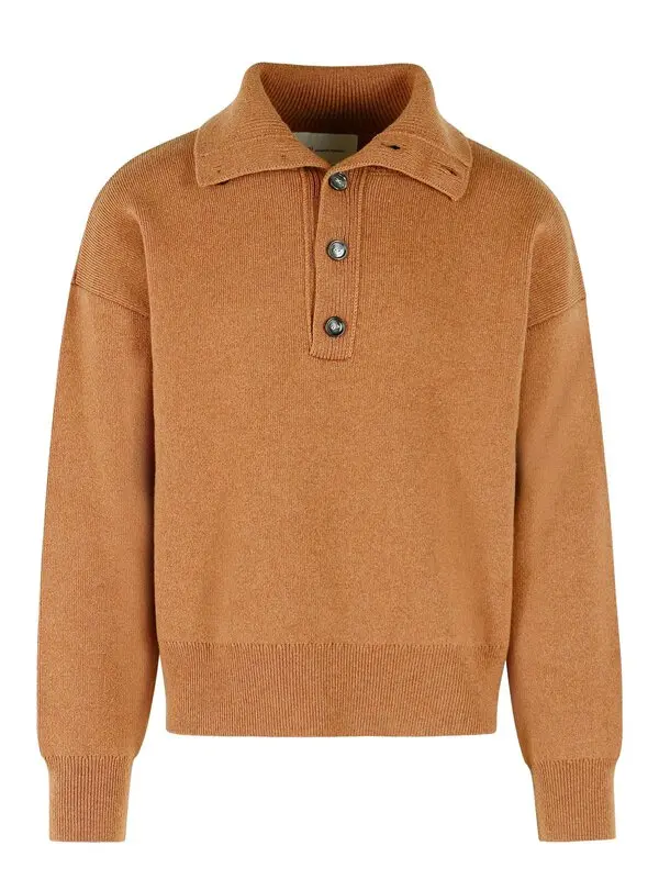 AMI Paris Wool Sweater - Brown
