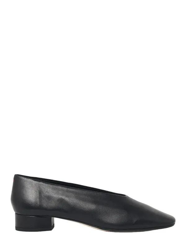 AeydĒ Delia' Nappa Ballet Flats - Black