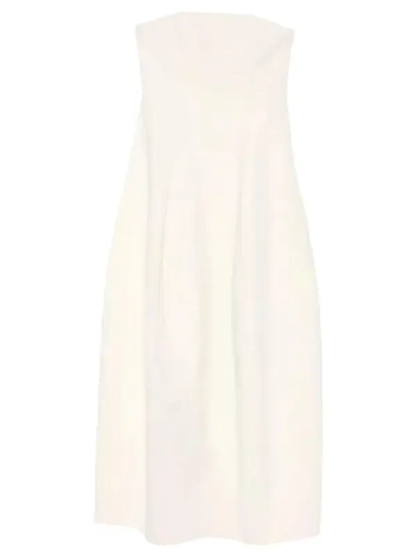 TOTEME Strapless Balloon Maxi Dress - Neutrals