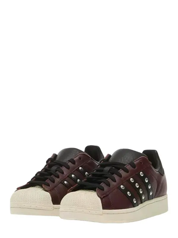 Adidas Superstar Stud-embellished Low-top Sneakers - Red