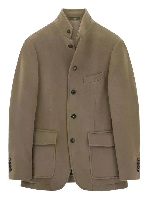 Boggi Milano Peacoat In Wool - Brown