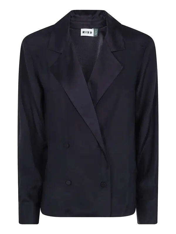 Rixo Silk Top "lorraine - Black
