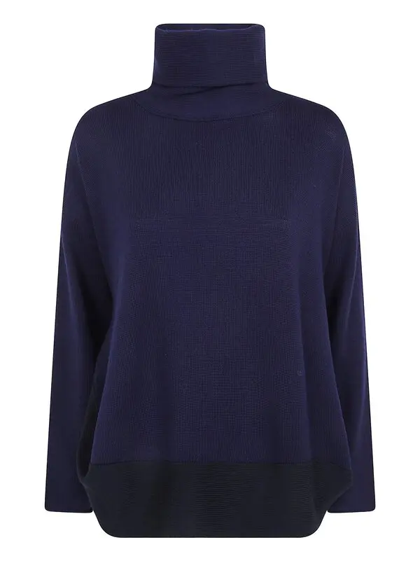 PIERANTONIOGASPARI Sweater Bicolor "bicolor High Neck Sweater - Multi