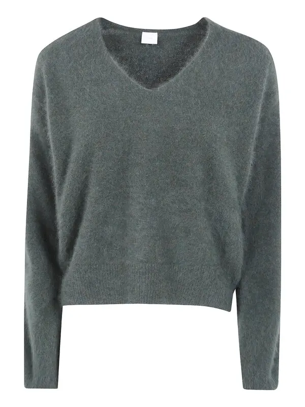 C.T. PLAGE C. T. Plage Sweater V-neck "ladies V-neck Longsleeve Pullover - Green