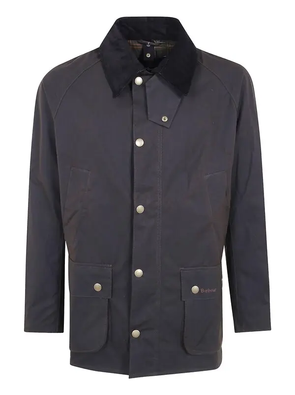 Barbour Wax Jacket "ashby - Gray