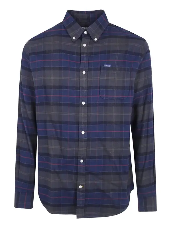 Barbour Shirt Tailored "kyeloch - Gray