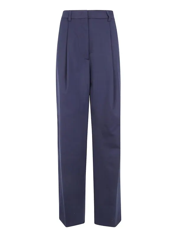 THELATEST Wide-leg Trousers "e-axel - Blue