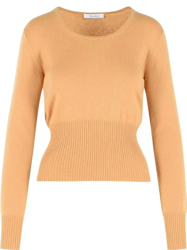 Max Mara Vetta' Wool And Cashmere Yarn Sweater - Brown