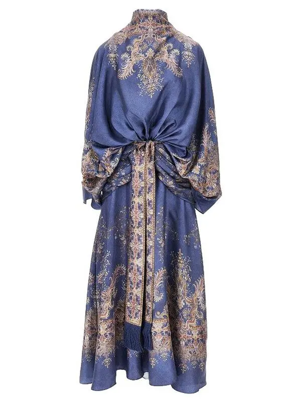 Zimmermann Valant' Slk Dress - Blue