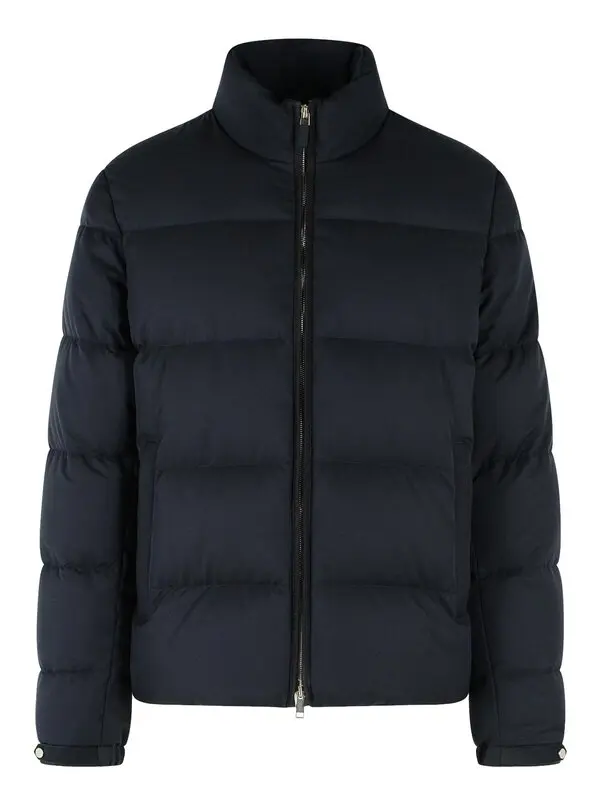Zegna Navy Polyester Jacket - Blue