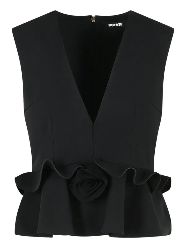 ROTATE BY BIRGER CHRISTENSEN Polyester Top - Black