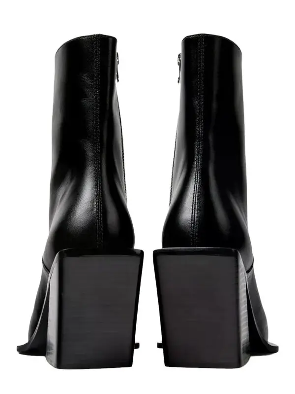 Camper Escandalo Leather Ankle Boots - Black
