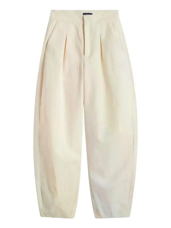 Soeur Pleated Tapered Trousers - Neutrals