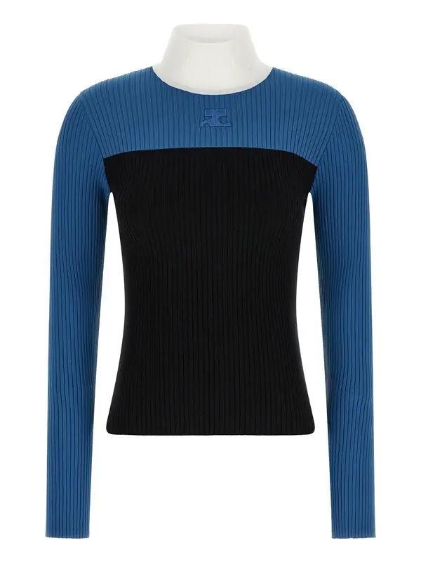 COURREGES Tricolor Jersey - Multicolor