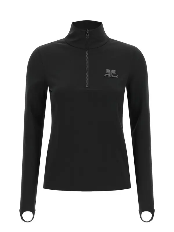 COURREGES Second-skin' Sweater - Black