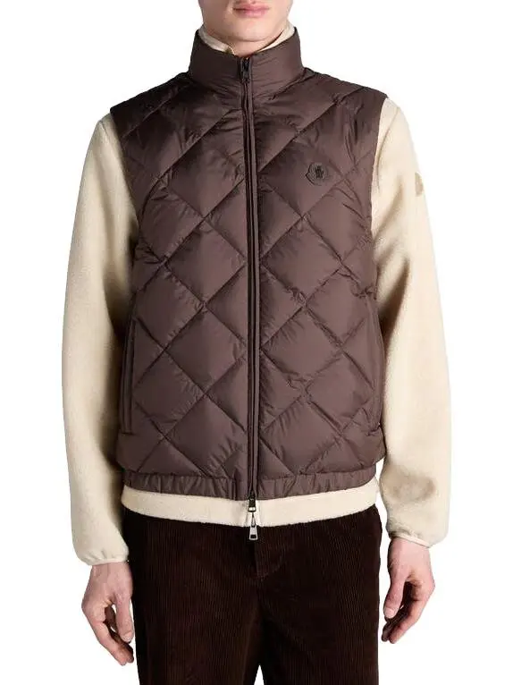 Moncler Chobe Quilted Vest - Brown