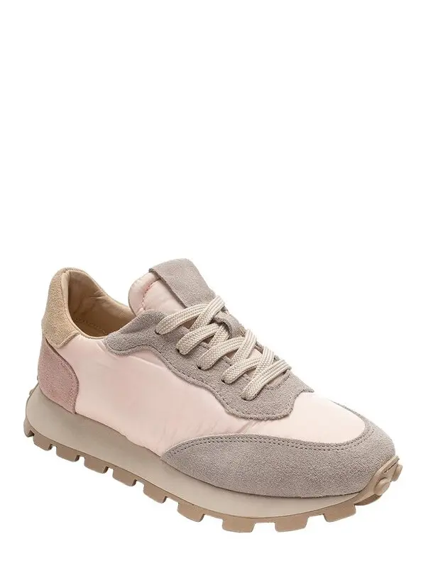 FOREVER & ALWAYS SHOES Amanda Leather Sneaker - Pink