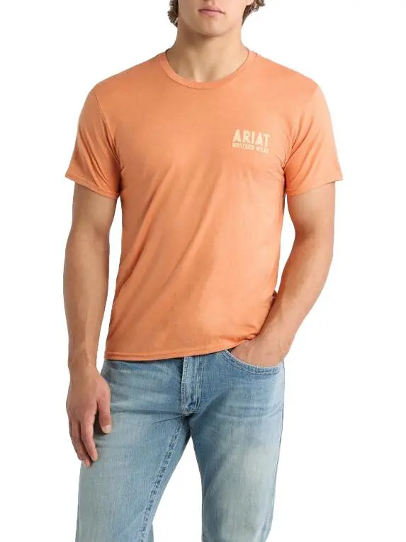Ariat Outline Shop Graphic T-shirt - Orange