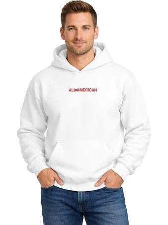 SIMPLY SAGE MARKET All-american Football Hoodie - White