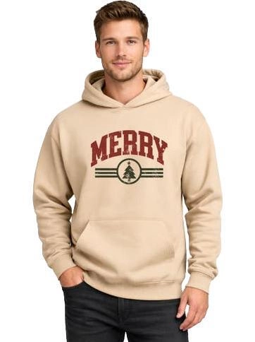 SIMPLY SAGE MARKET Merry Arched Tree Hoodie - Dust
