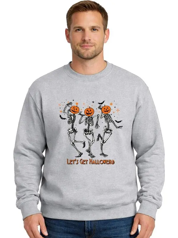 SIMPLY SAGE MARKET Let's Get Halloweird Sweatshirt - Graphite