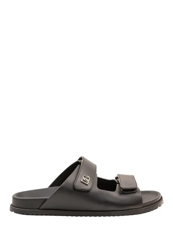 Dolce & Gabbana Calf Leather Sandals - Nero