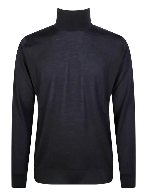 FILIPPO DE LAURENTIIS Dolcevita Merino Long Sleeve Turtleneck Sweater - Nero