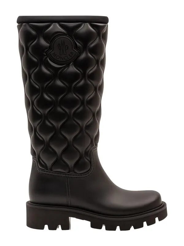Moncler Quilted Kick-style Boot - Nero