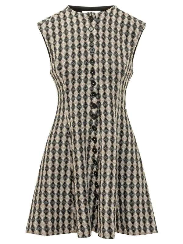 MSGM Gown - Grey Multi