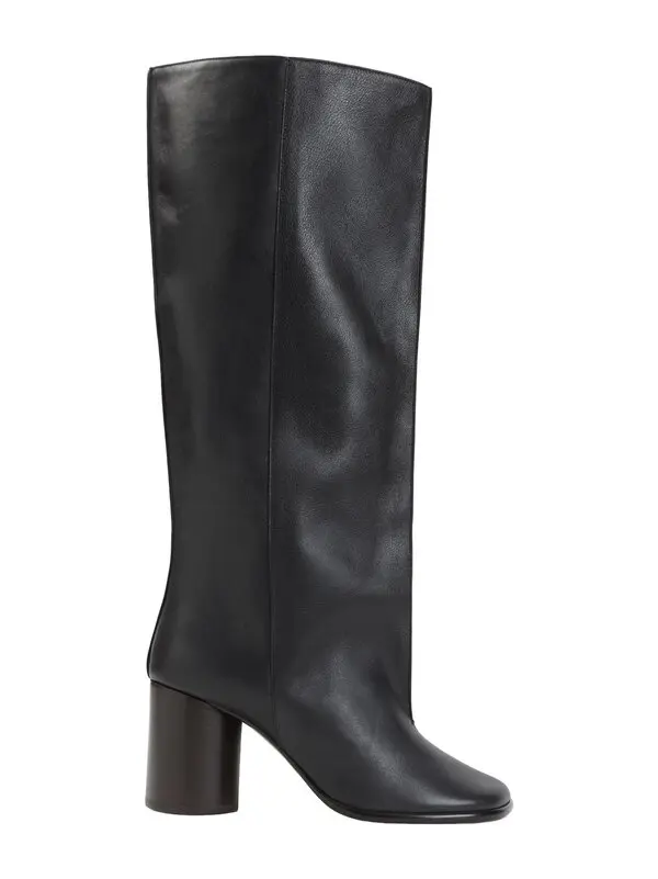 LEMAIRE Crease Sleeve Boots - Black