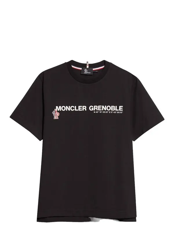 Moncler Day-namic Cotton Graphic T-shirt - Black