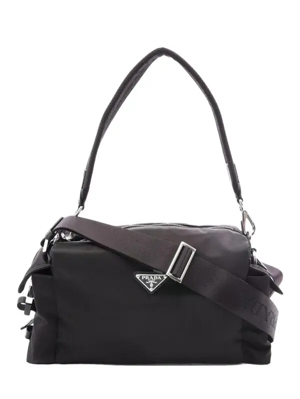 Prada 2020s Tessuto Shoulder Bag - Black