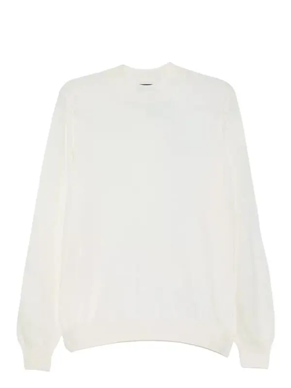 BARBA NAPOLI Fine-knit Mock-neck Sweater - Neutrals