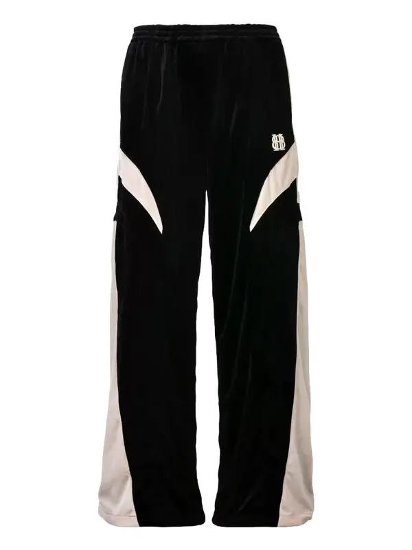 BREATH Logo-embroidered Panelled Track Pants - Black