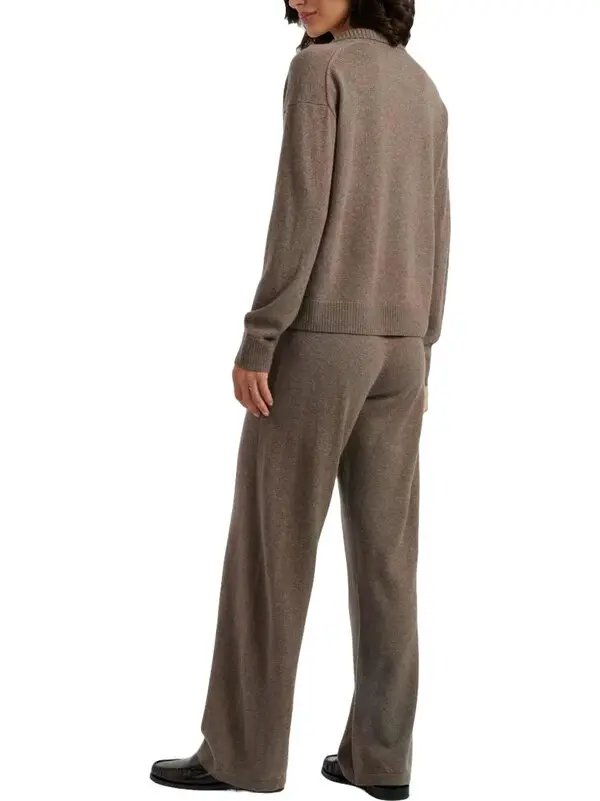 Chinti & Parker Collared V-neck Sweater - Brown
