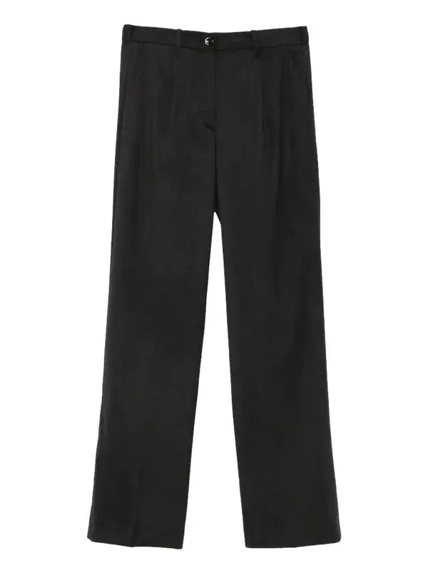 NINE:INTHE:MORNING Blenda Pleated Straight-leg Trousers - Grey