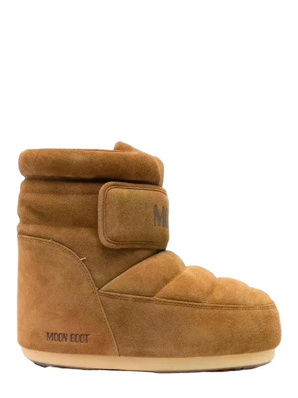 Moon Boot Mb Icon Quilted Touch-strap Boots - Brown