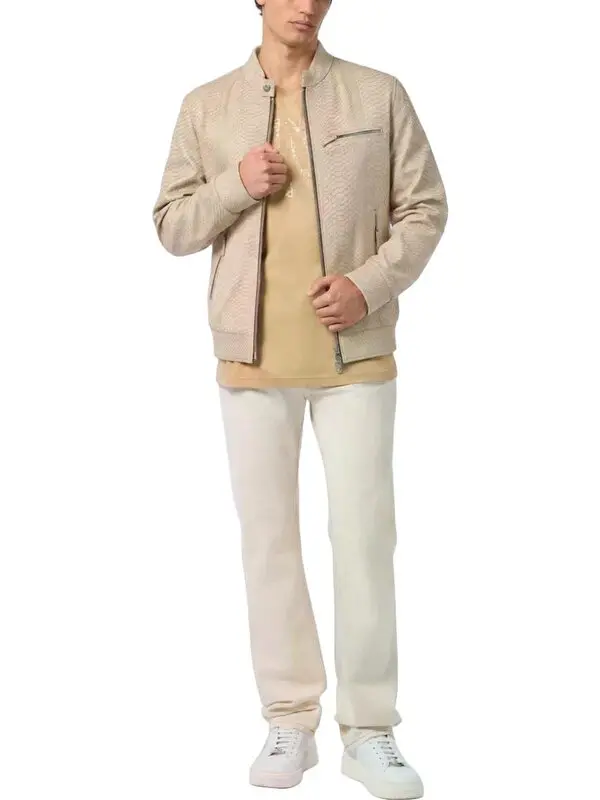 BILLIONAIRE Python-leather Jacket - Neutrals