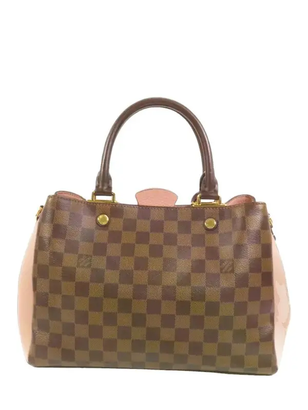 LOUIS VUITTON Brittany Damier Satchel Bag - Brown