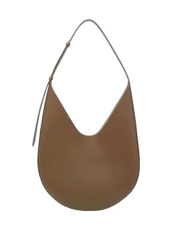 AESTHER EKME Asymmetric Leather Shoulder Bag - Brown