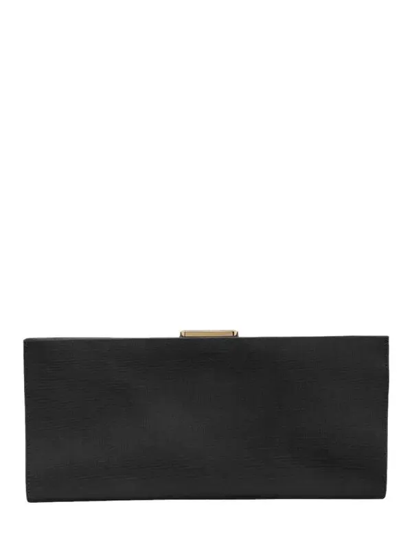 Carolina Herrera Pats Silk Faille Clutch - Black