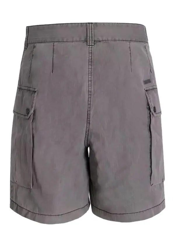 Armani Exchange Cotton Cargo Shorts - Grey
