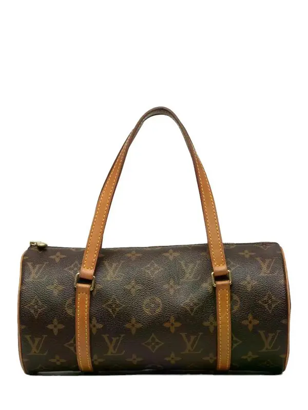 LOUIS VUITTON 2003 Monogram Papillon 28 Handbag - Brown