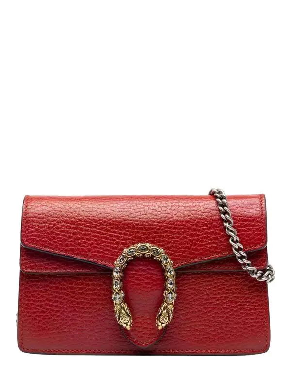 Gucci 2016-2026 Mini Calfskin Dionysus Crossbody Bag - Red
