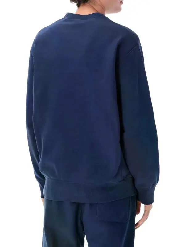 Champion Reverse Weave Logo-embroidered Sweatshirt - Blue