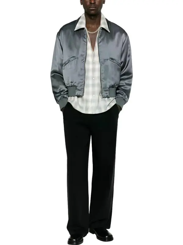 SECOND / LAYER Checked Long-sleeve Shirt - Neutrals