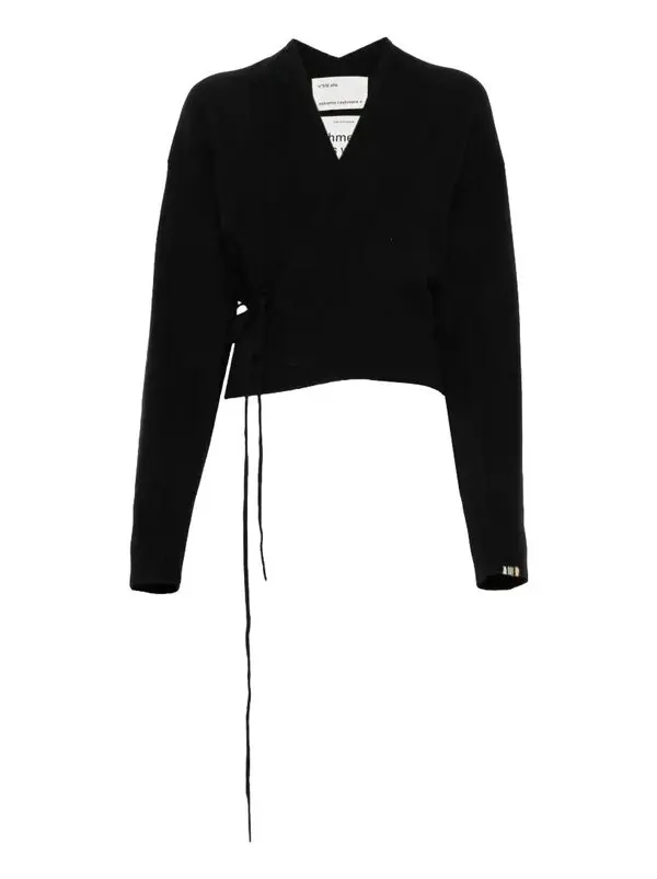 Extreme Cashmere Ella Wrap-around Cardigan - Black
