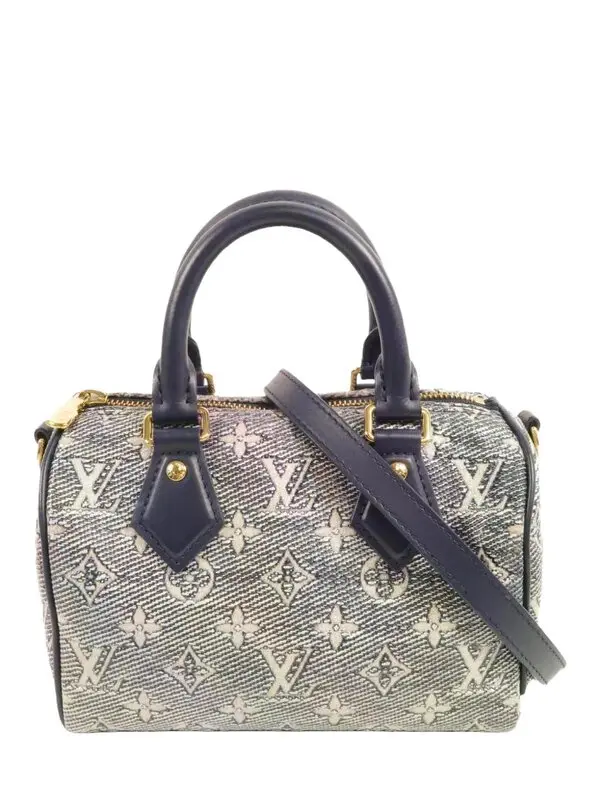 LOUIS VUITTON Speedy Bandouliere 20 Monogram Shoulder Bag - Blue