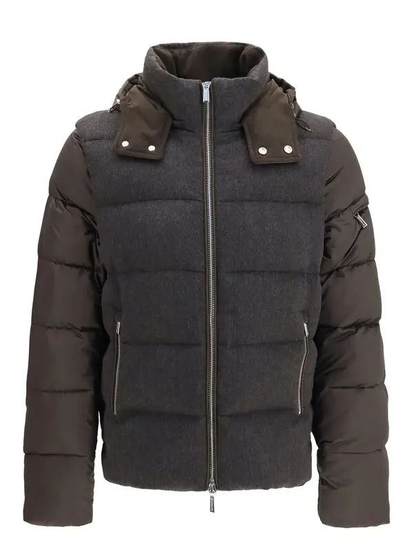 MOORER Casciano Hooded Down Jacket - Grey
